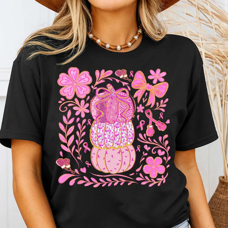 Preppy Breast Cancer Ribbon – Vinyl Everything